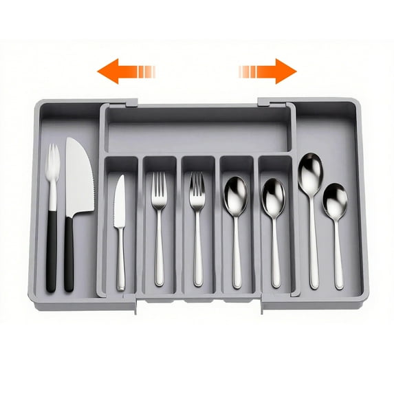 ORFELD Extendable Utensil Tray for Drawer,Multipurpose Kitchen Organiz