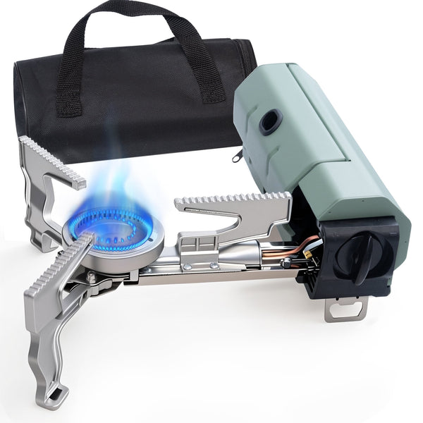 SaveJoy Tabletop Camping Stove, 1 Burner Portable Stove with Carrying ...