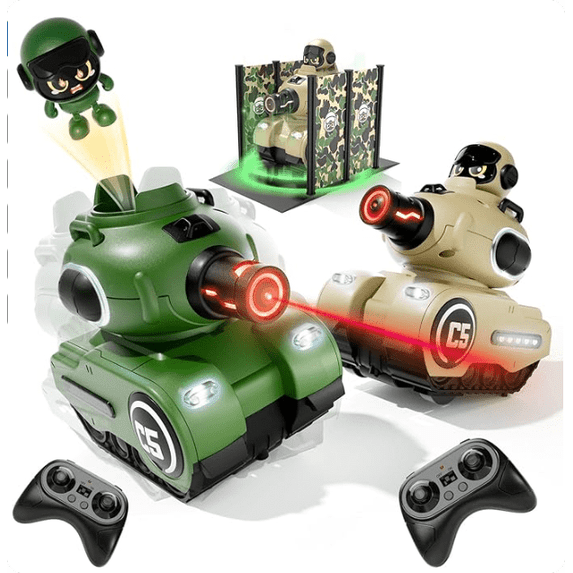 SaveJoy RC Battle Tanks 2 Pack，Remote Control Military Tank，Gift for B – ORFELD